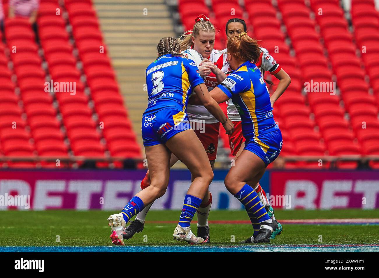 Wembley, London, UK. 8th June, 2024. Betfred Women’s Challenge Cup ...