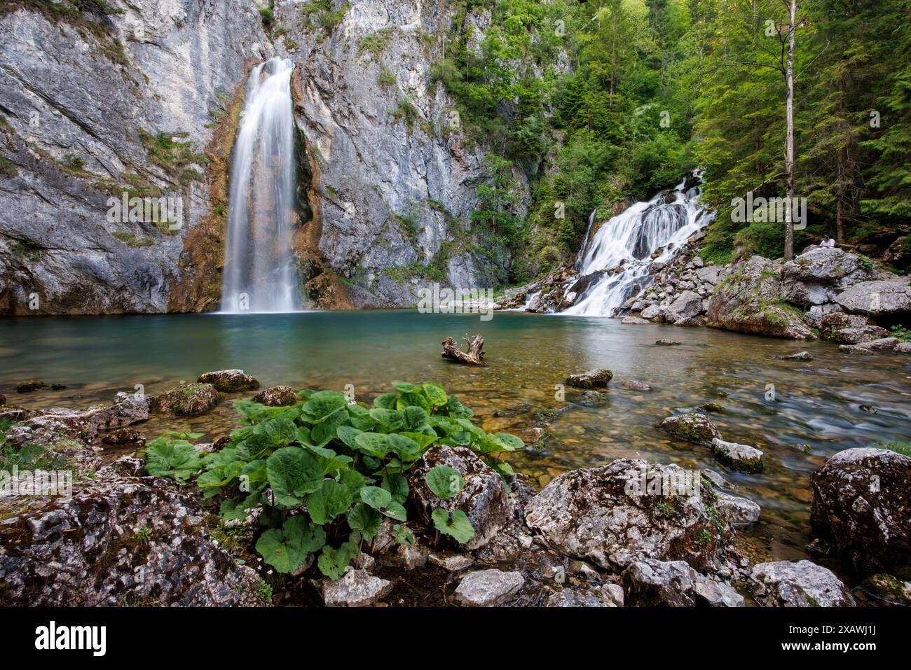 St. Martin Am Grimming, Austria. 20th May, 2024. The Salza waterfall ...