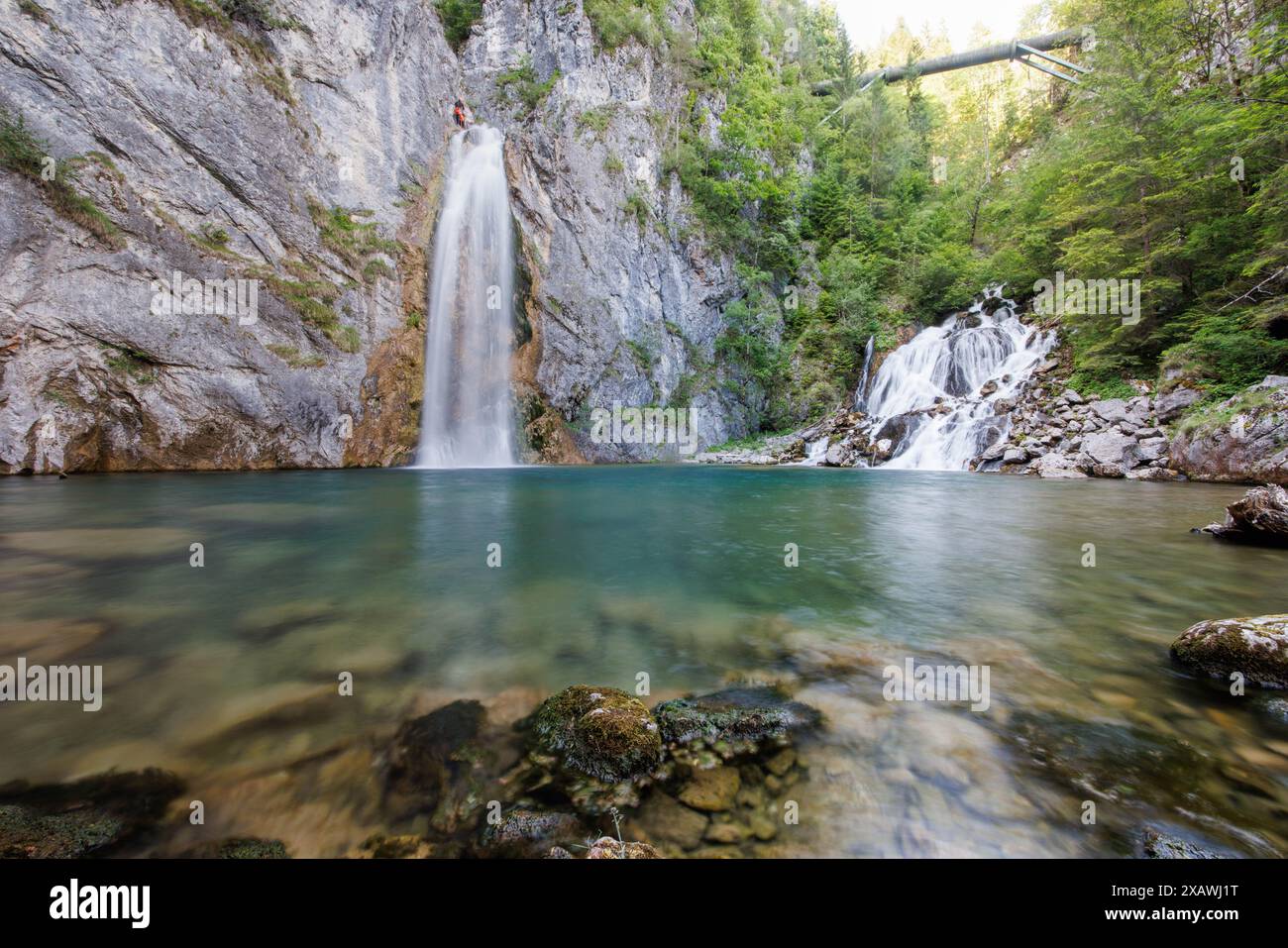 St. Martin Am Grimming, Austria. 20th May, 2024. The Salza waterfall ...