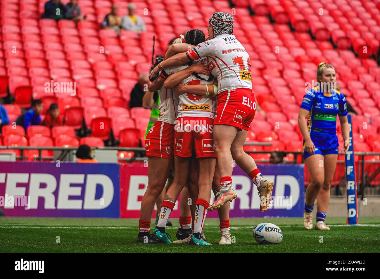 Wembley, London, UK. 8th June, 2024. Betfred Women’s Challenge Cup ...