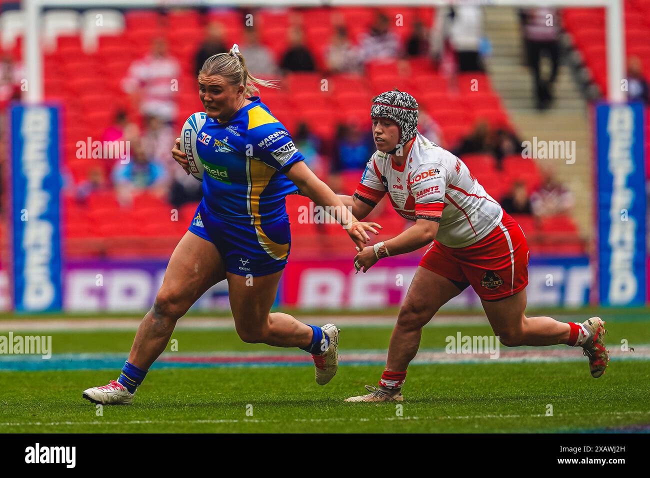 Wembley, London, UK. 8th June, 2024. Betfred Women’s Challenge Cup ...