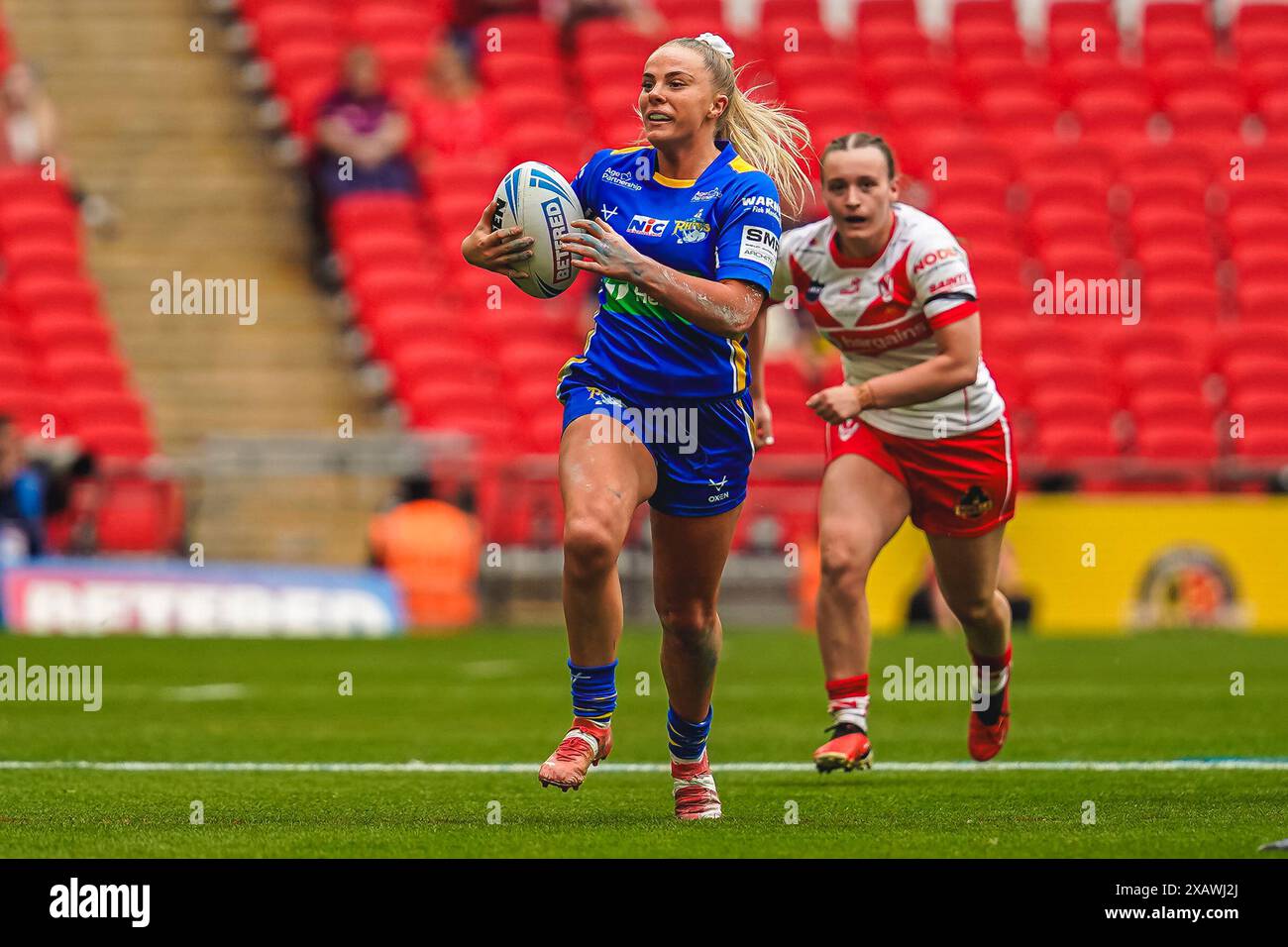 Wembley, London, UK. 8th June, 2024. Betfred Women’s Challenge Cup ...