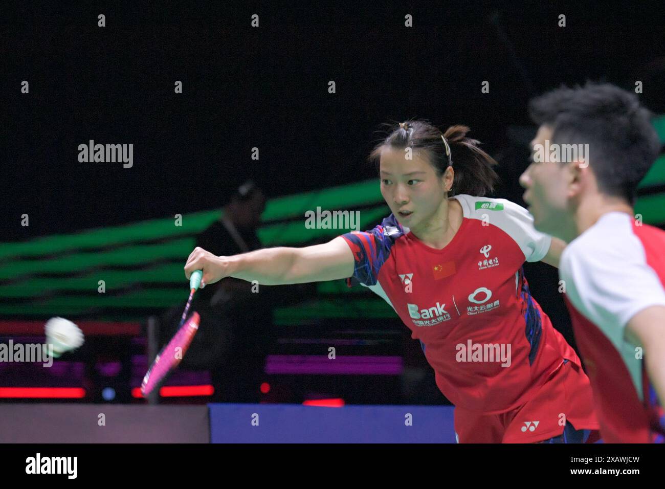 (240609) -- JAKARTA, June 9, 2024 (Xinhua) -- Zheng Siwei/Huang Yaqiong ...