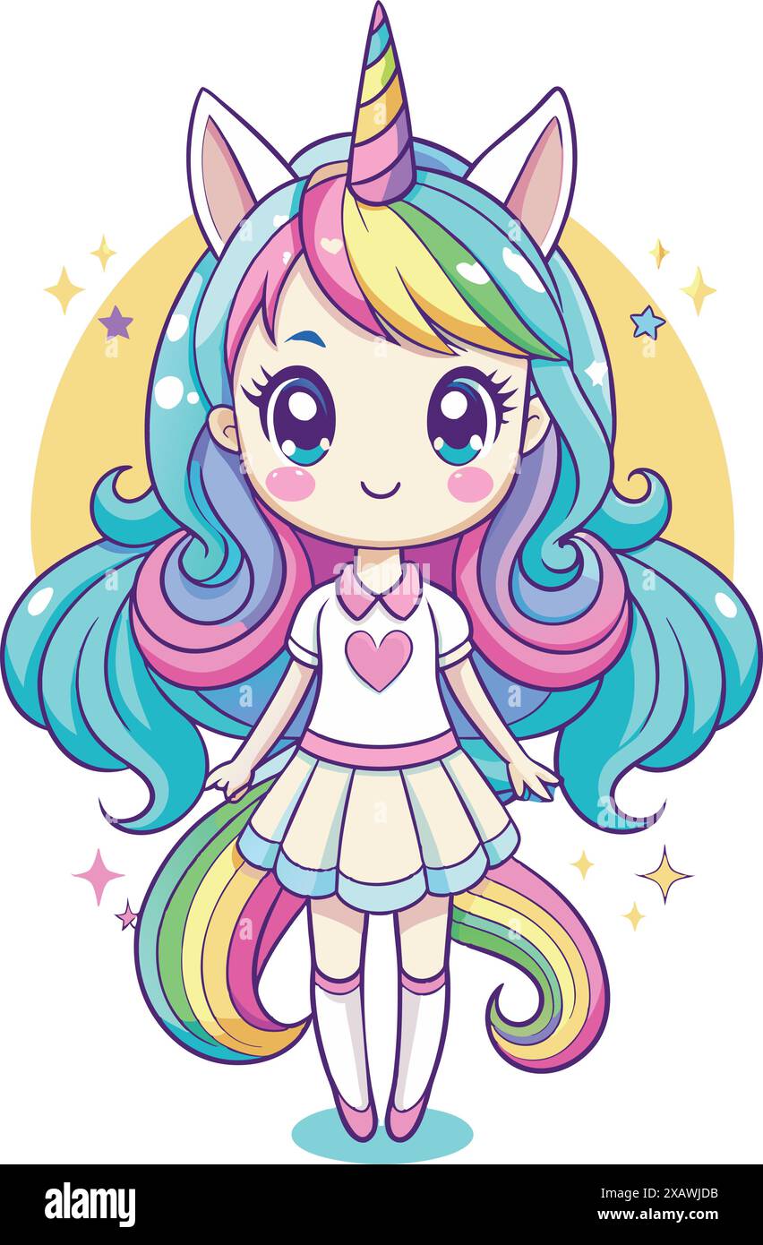 Unicorn illustration hi-res stock photography and images - Alamy