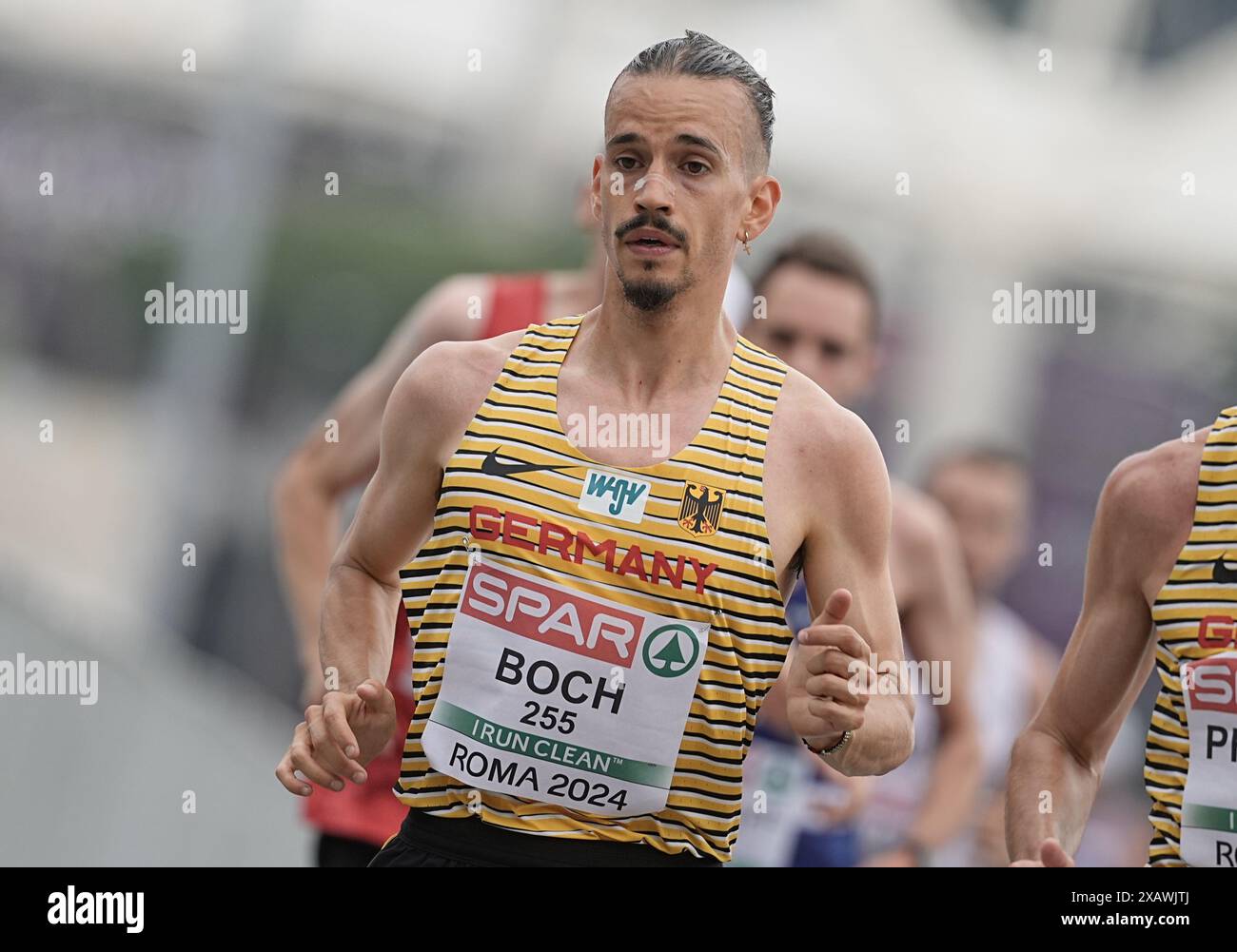 Rom, Italy. 09th June, 2024. Athletics: European Championships: Simon Boch, Germany, in the half ...