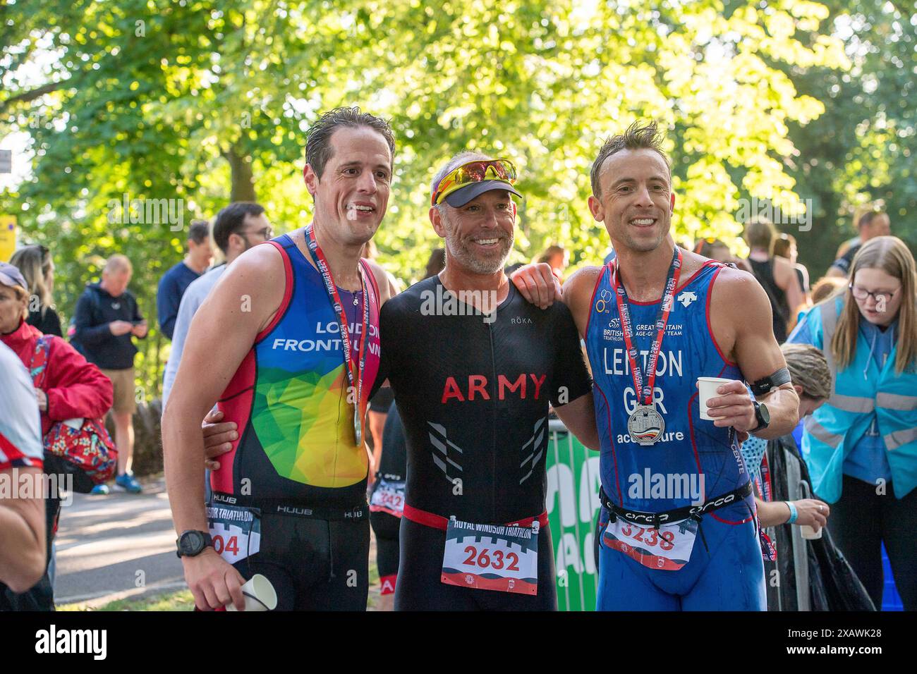 Windsor, Berkshire, UK. 9th June, 2024. At the finish line. It was a ...