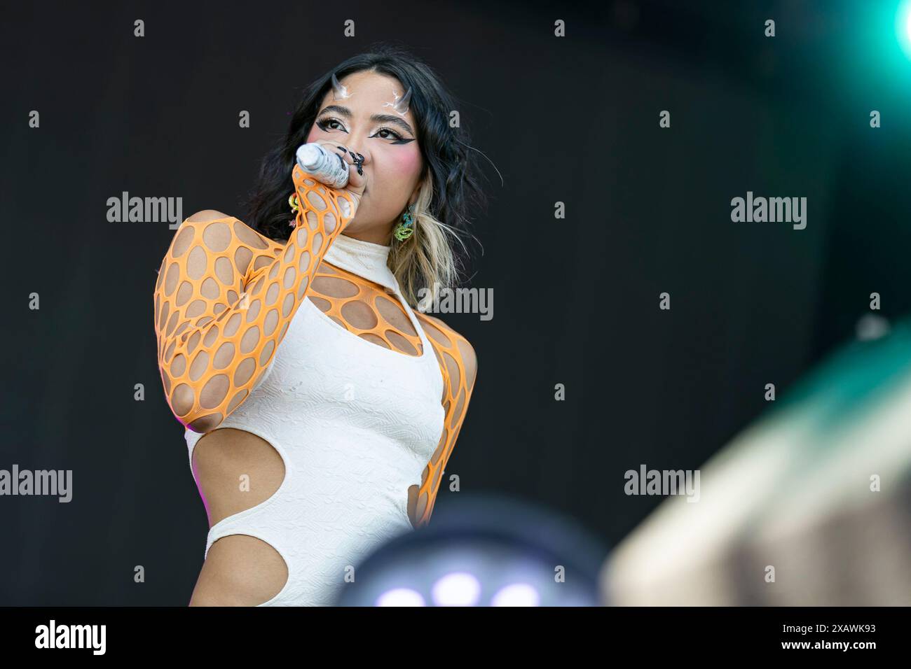 Los Angeles, USA. 08th June, 2024. Rainao performs at “LA Pride in the ...