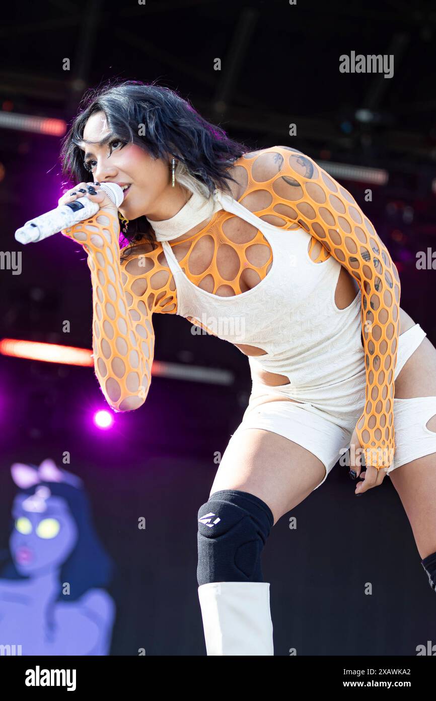 Los Angeles, USA. 08th June, 2024. Rainao performs at “LA Pride in the ...