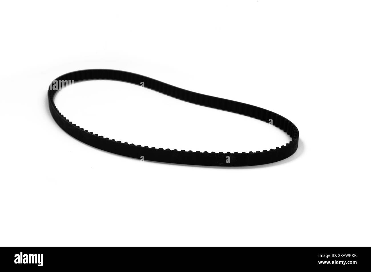 belt car engine timing belt isolated on white Stock Photo - Alamy