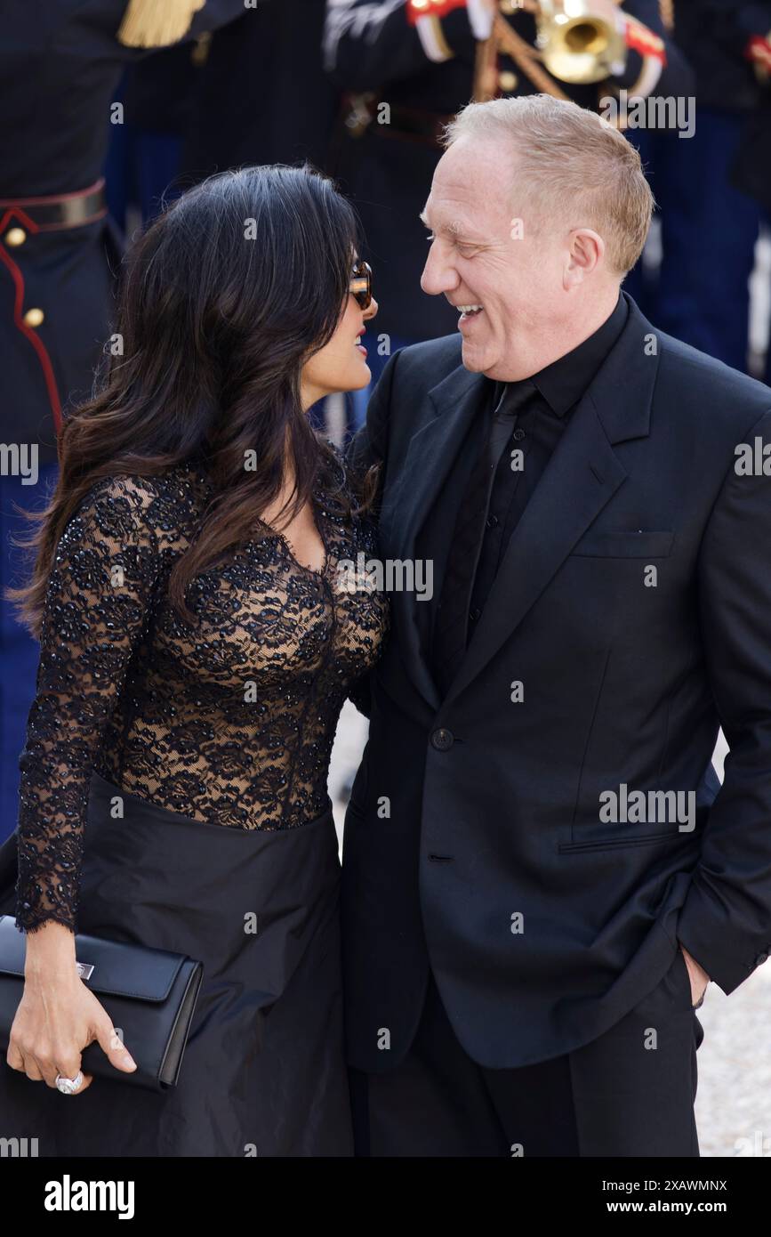 Salma hayek pinault dinner biden hi-res stock photography and images ...