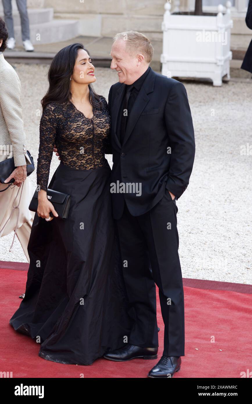 Salma hayek pinault dinner biden hi-res stock photography and images ...