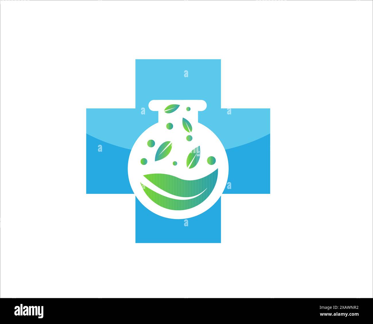 traditional health lab service for research logo Stock Vector Image ...