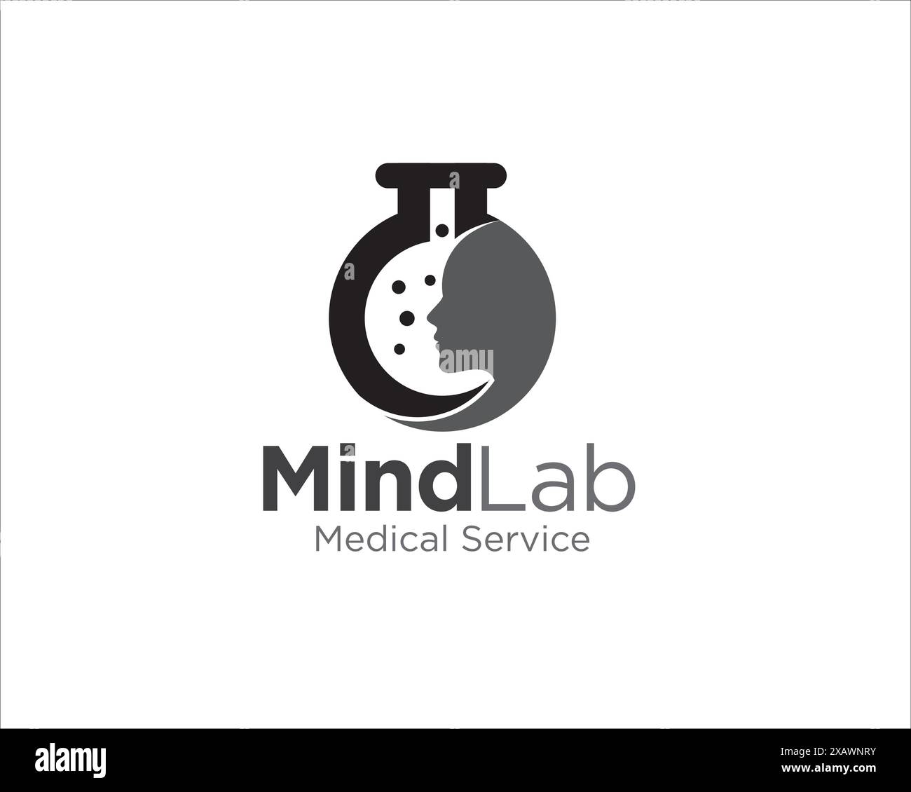 mind lab logo designs for medical research logo Stock Vector Image ...