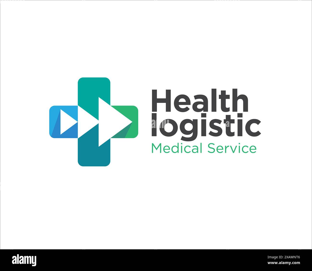 health logistic logo designs for medical fast service Stock Vector ...