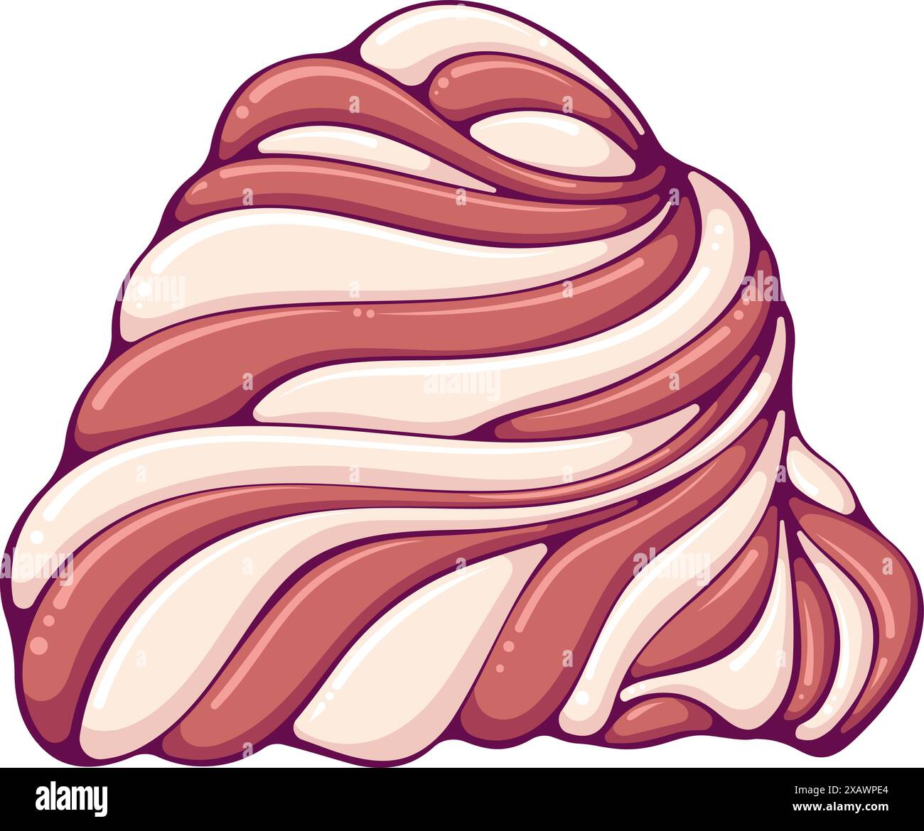 Chocolate vanilla whipped cream Stock Vector Image & Art - Alamy