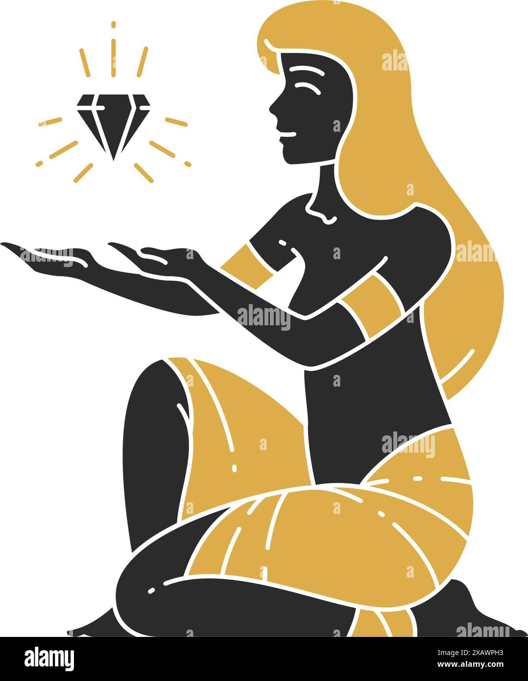 Desi woman Stock Vector Images - Alamy