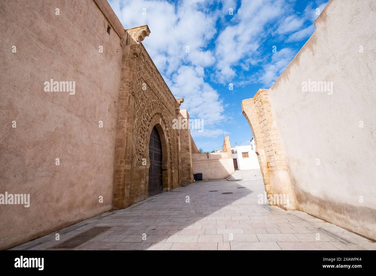 View the large door in the Kasbah of the Oudayas entrance wall in Rabat ...