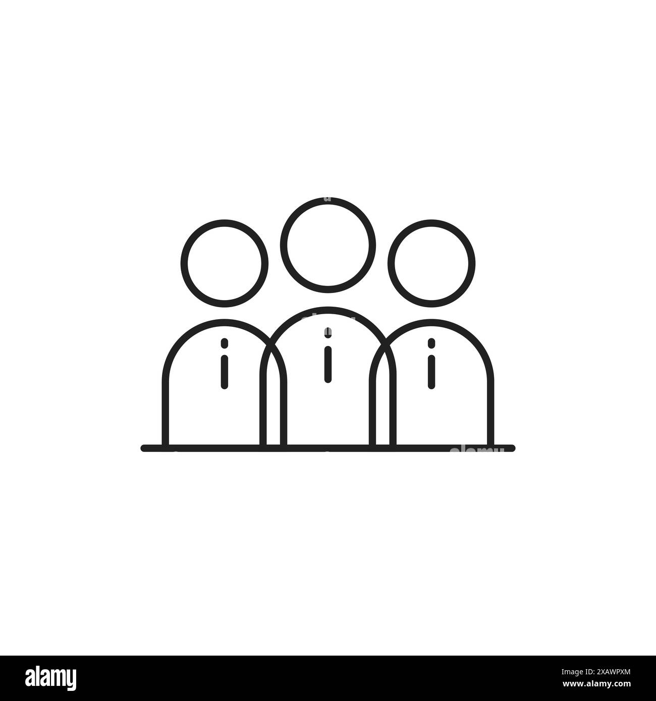simple thin line teamwork by squad icon Stock Vector Image & Art - Alamy