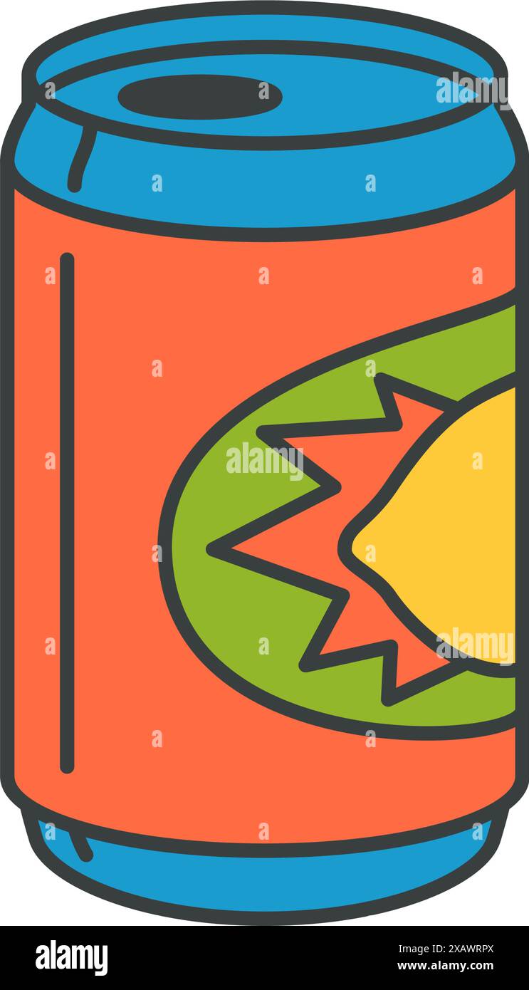 Soda 70s groovy retro Cut Out Stock Images & Pictures - Alamy