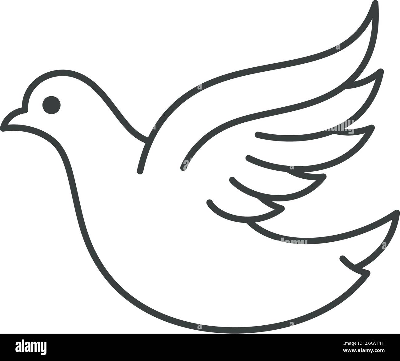 Dove open wings Cut Out Stock Images & Pictures - Alamy