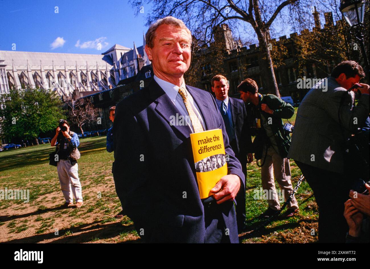 Paddy Ashdown, leader of the Liberal Democrats, launching his party’s ...