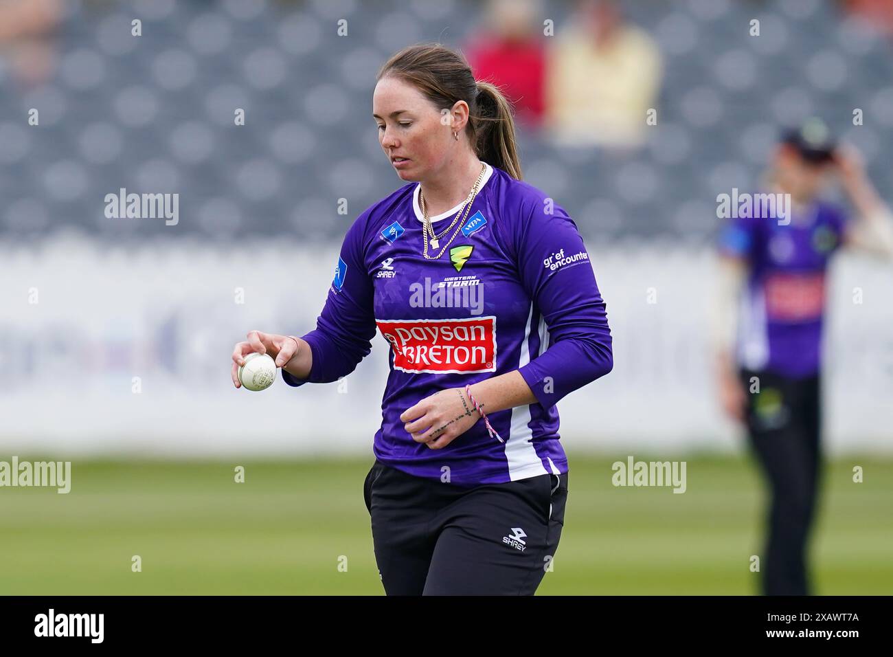 Bristol, UK. 9th June, 2024. Western Storm's Amanda-Jade Wellington ...
