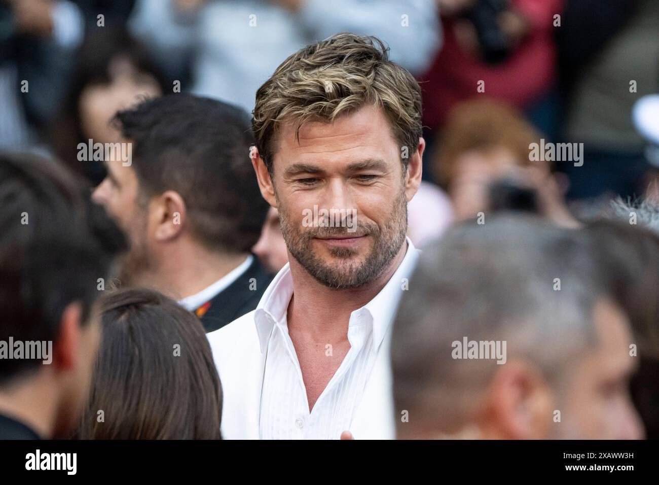 Cannes, France, May 10, 2024 - Chris Hemsworth attends at red carpet at ...
