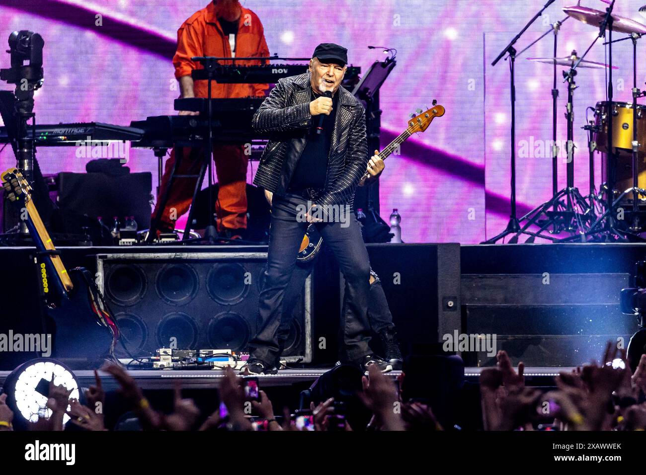 Vasco Rossi performs live at San Siro Stadium in Milan, Italy, on June ...