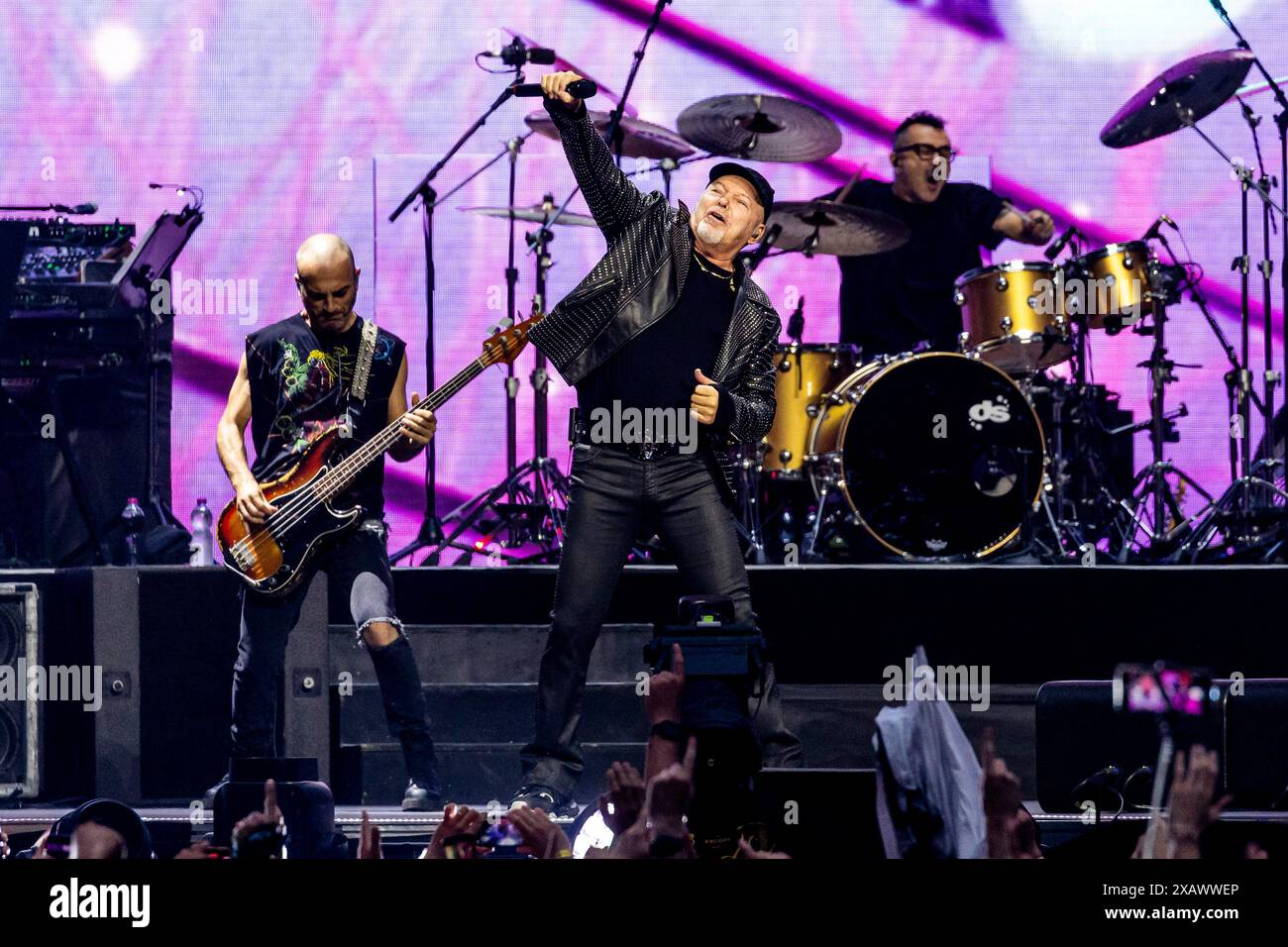 Vasco Rossi performs live at San Siro Stadium in Milan, Italy, on June ...