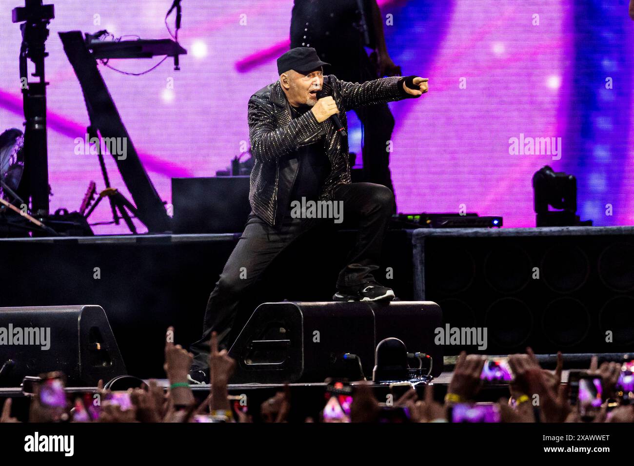 Vasco Rossi performs live at San Siro Stadium in Milan, Italy, on June ...