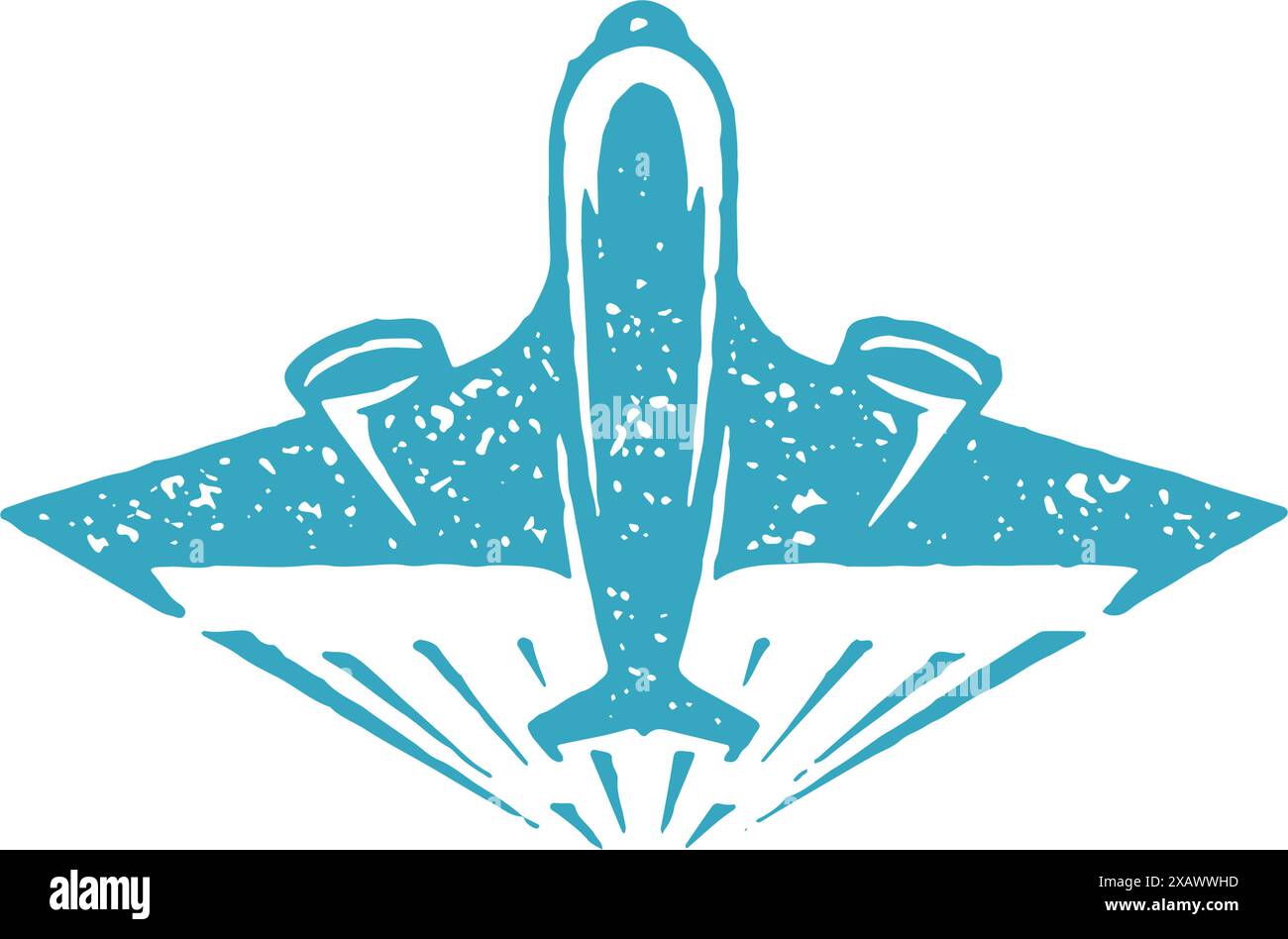Flying modern aircraft speed passenger or cargo transportation symbol ...