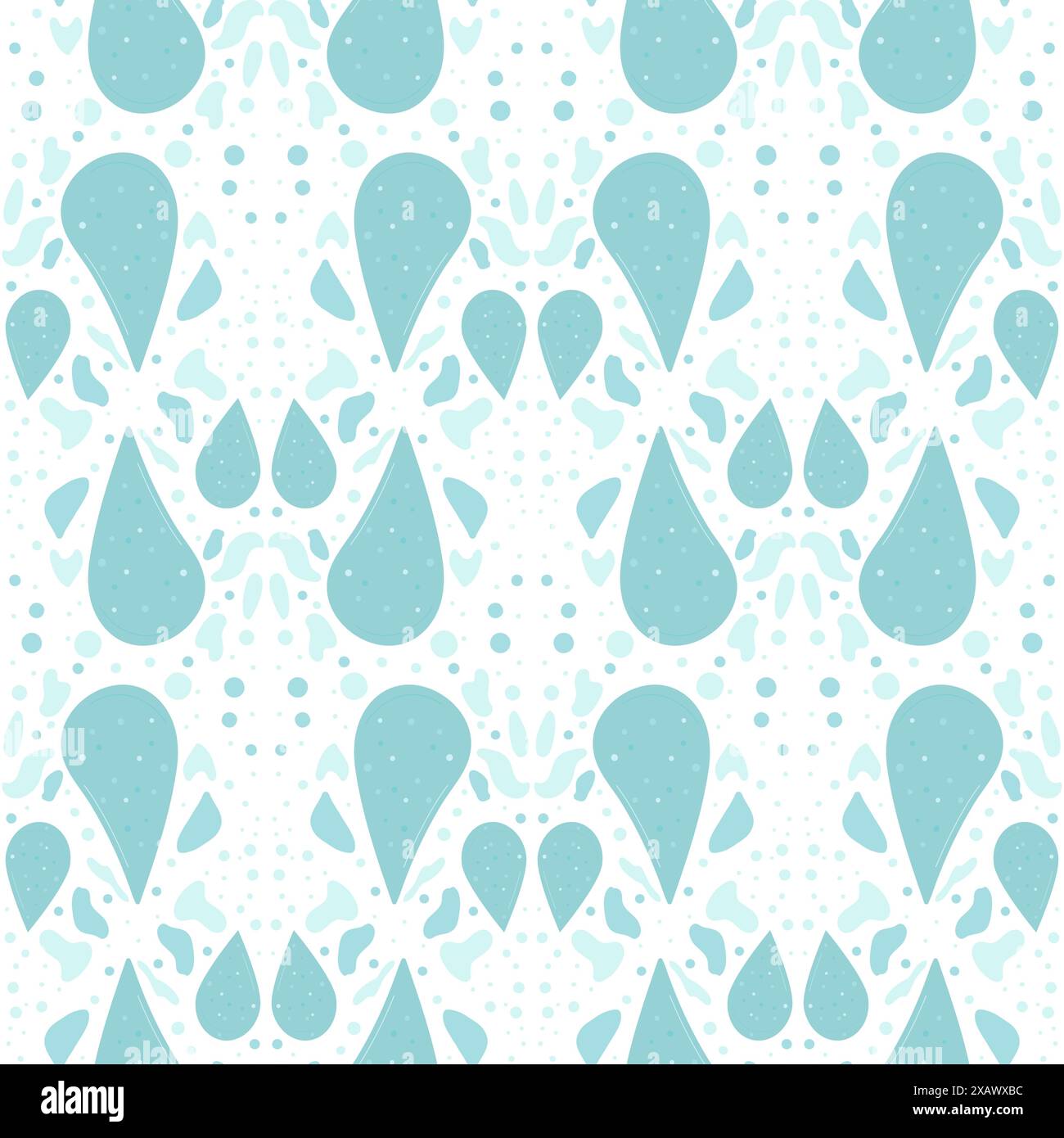 Water drops seamless pattern. Clean drink endless background. Vector ...