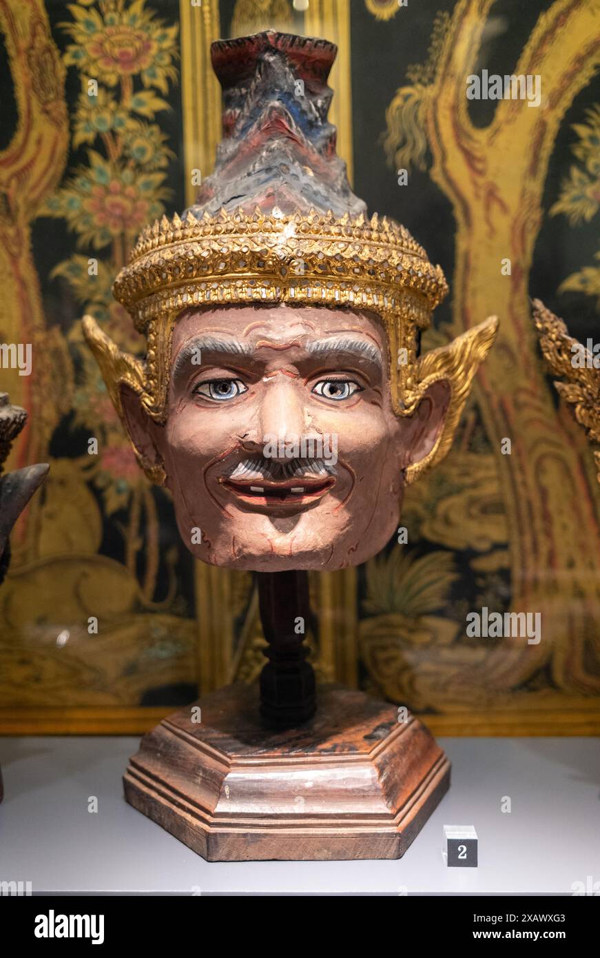 Decorative Mask in the collection at The National Museum in Bangkok ...