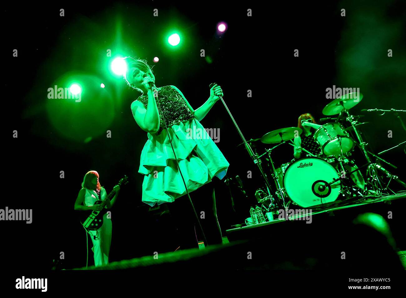 Konzert von Bikini Kill, Columbiahalle Berlin Bikini Kill, Gesang ...