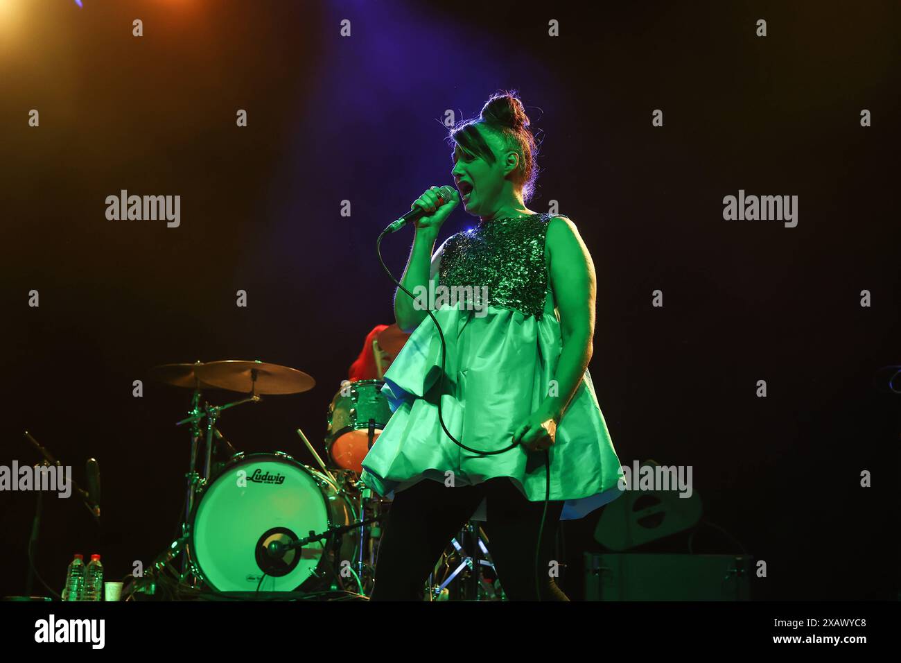 Konzert von Bikini Kill, Columbiahalle Berlin Bikini Kill, Gesang ...