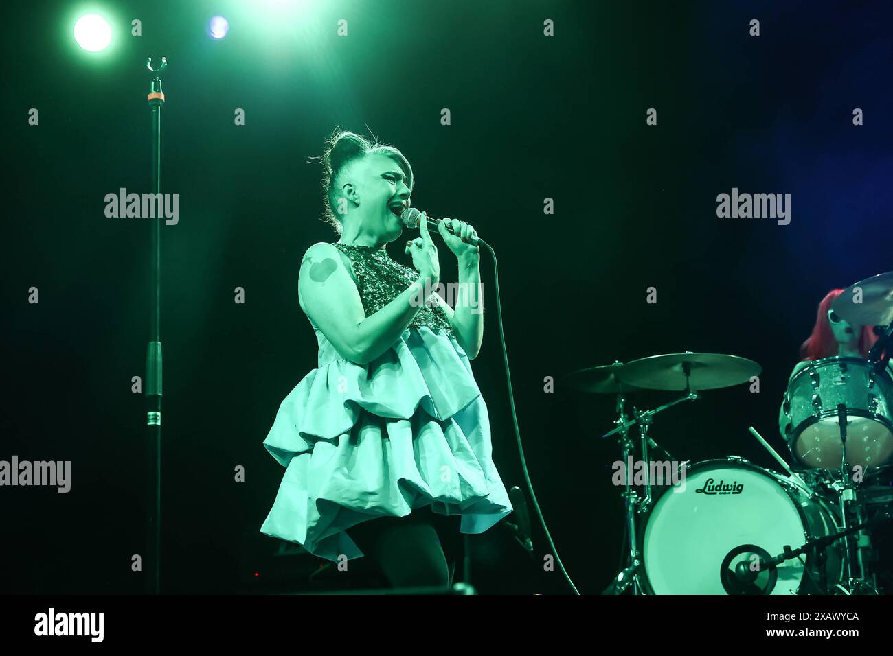 Konzert von Bikini Kill, Columbiahalle Berlin Bikini Kill, Gesang ...