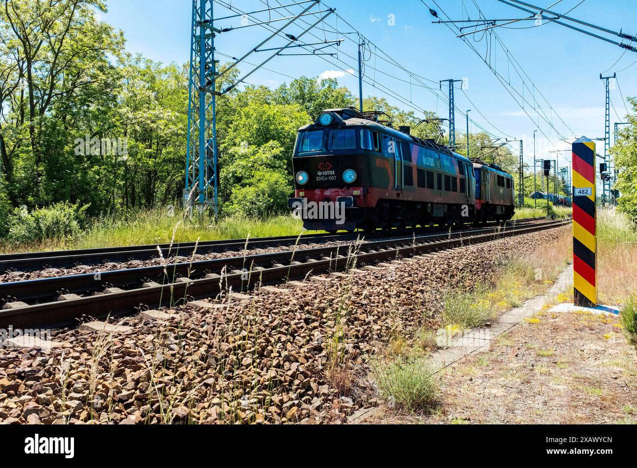 Train railroad crossing poland hi-res stock photography and images - Alamy