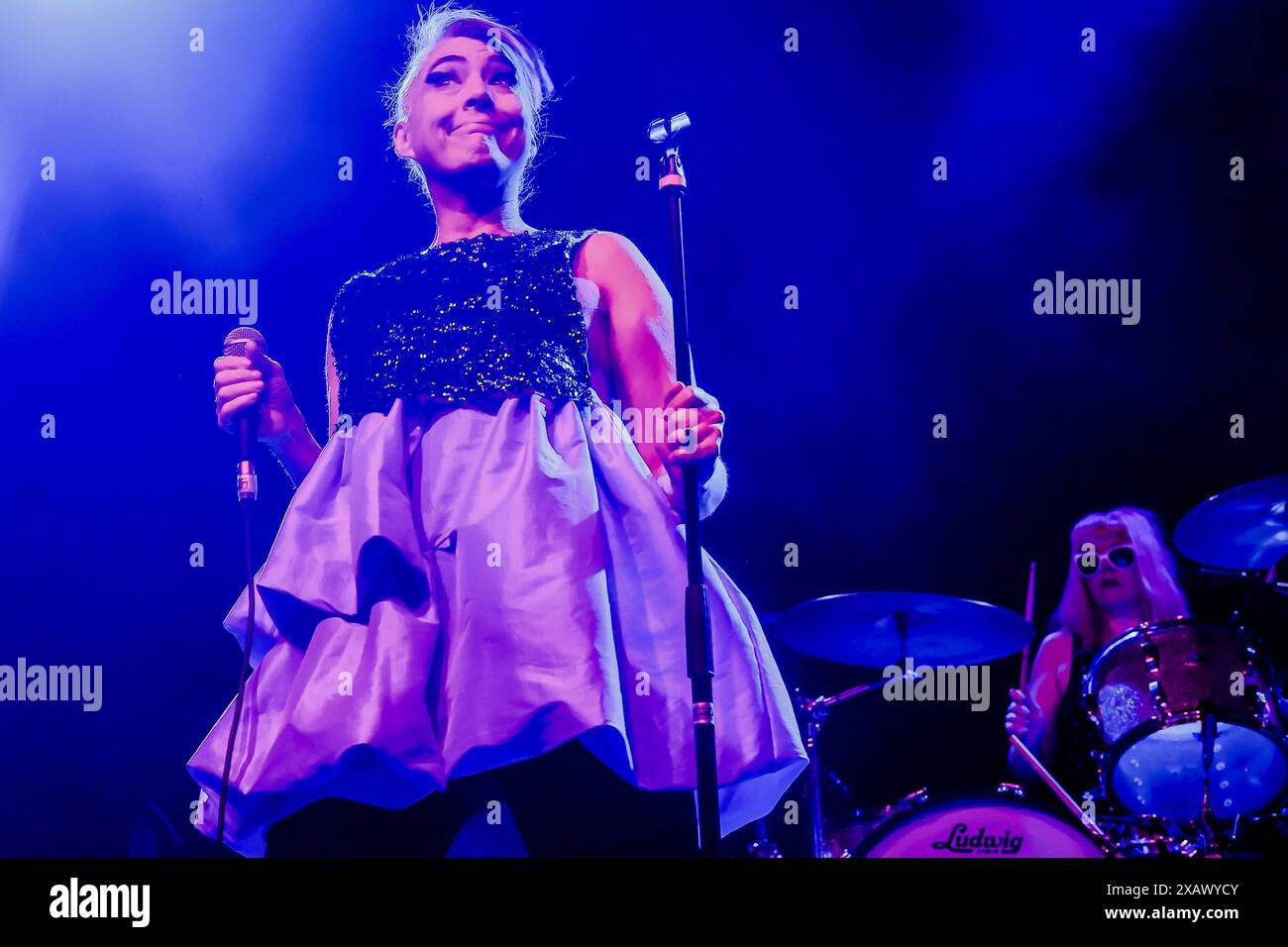 Konzert von Bikini Kill, Columbiahalle Berlin Bikini Kill, Gesang ...