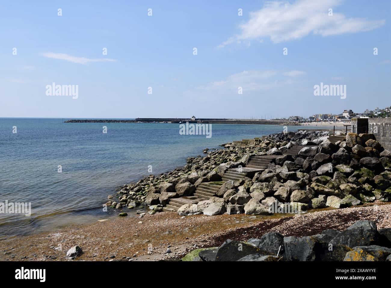 Steps Lyme Regis Lyme Bay Somerset England uk May 2024 Stock Photo - Alamy
