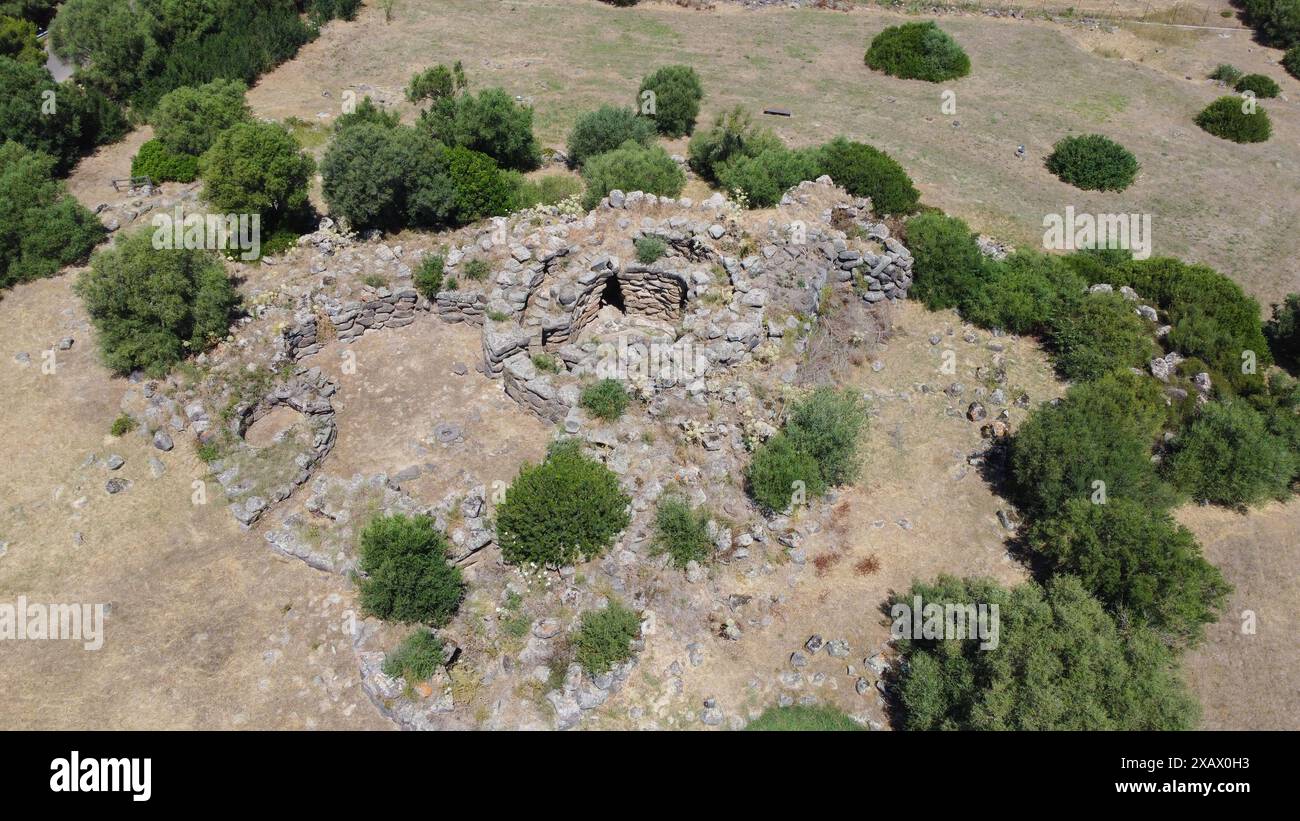 nuraghe and nuragic complex of sa domu beccia in uras in central ...
