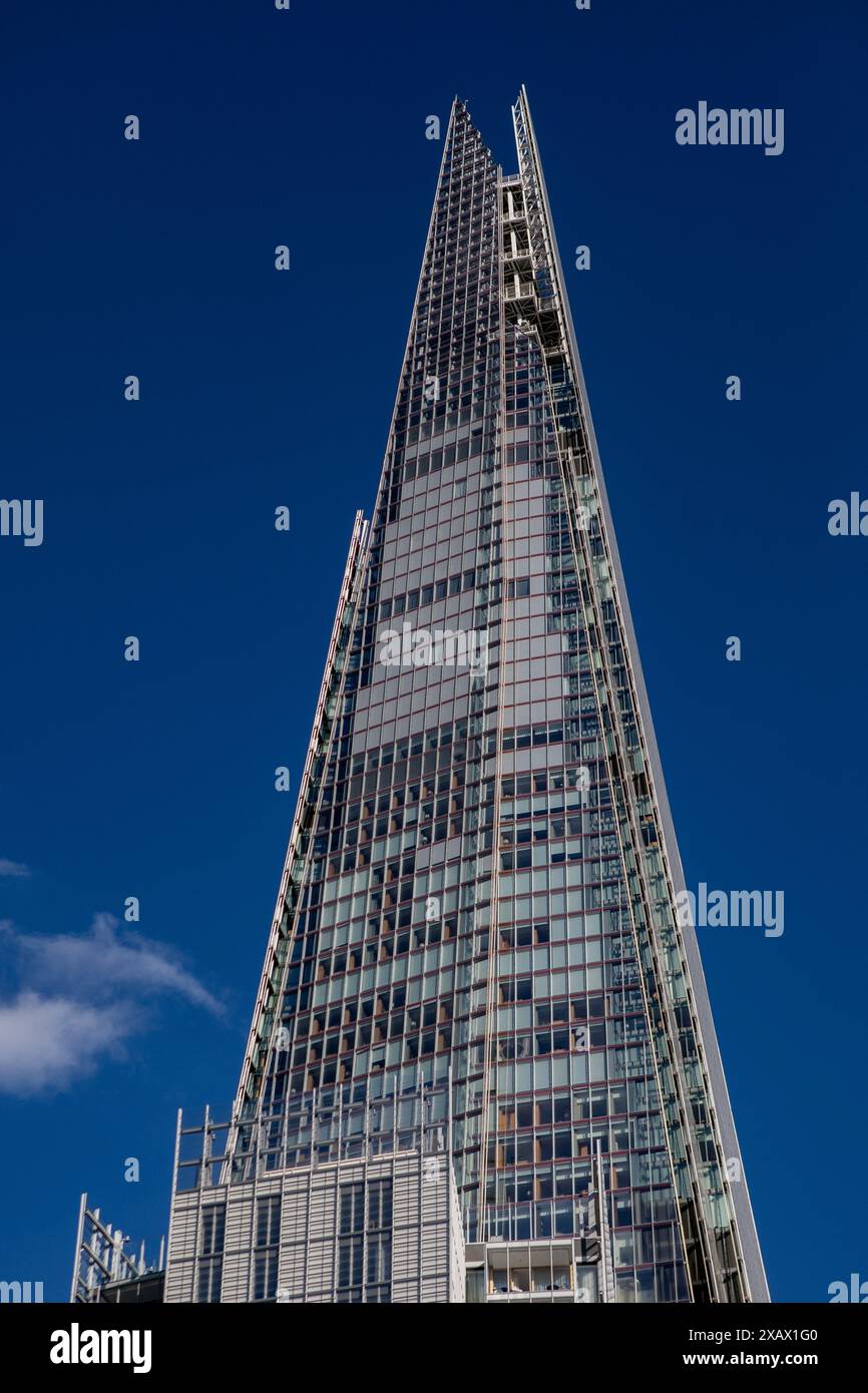 London, England – August 2023. Shard London Bridge Tower, is a pyramid ...