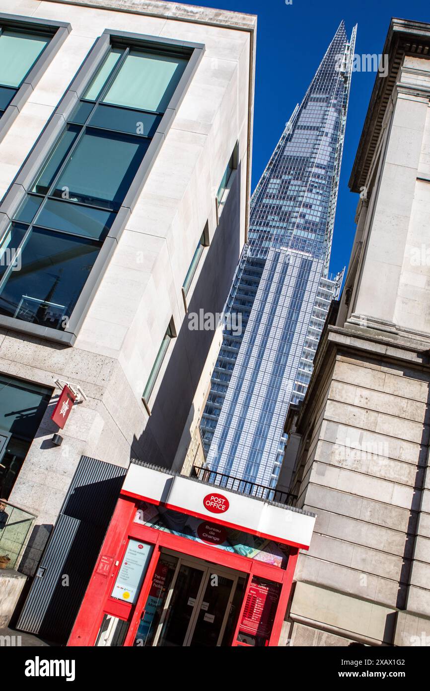 London, England – August 2023. Shard London Bridge Tower, is a pyramid ...