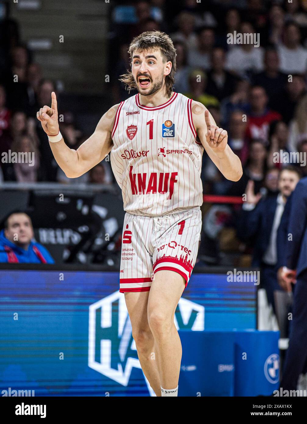 Zachary Seljaas #1 von Wuerzburg Baskets FC Bayern Muenchen vs Würzburg ...