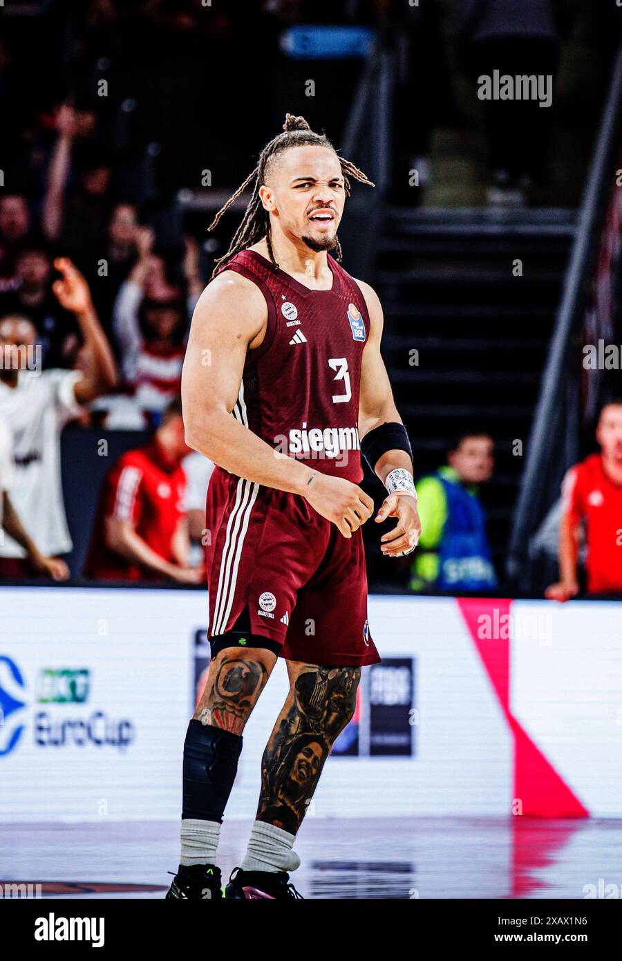 Carsen Edwards #3 von FC Bayern Muenchen FC Bayern Muenchen vs Würzburg ...