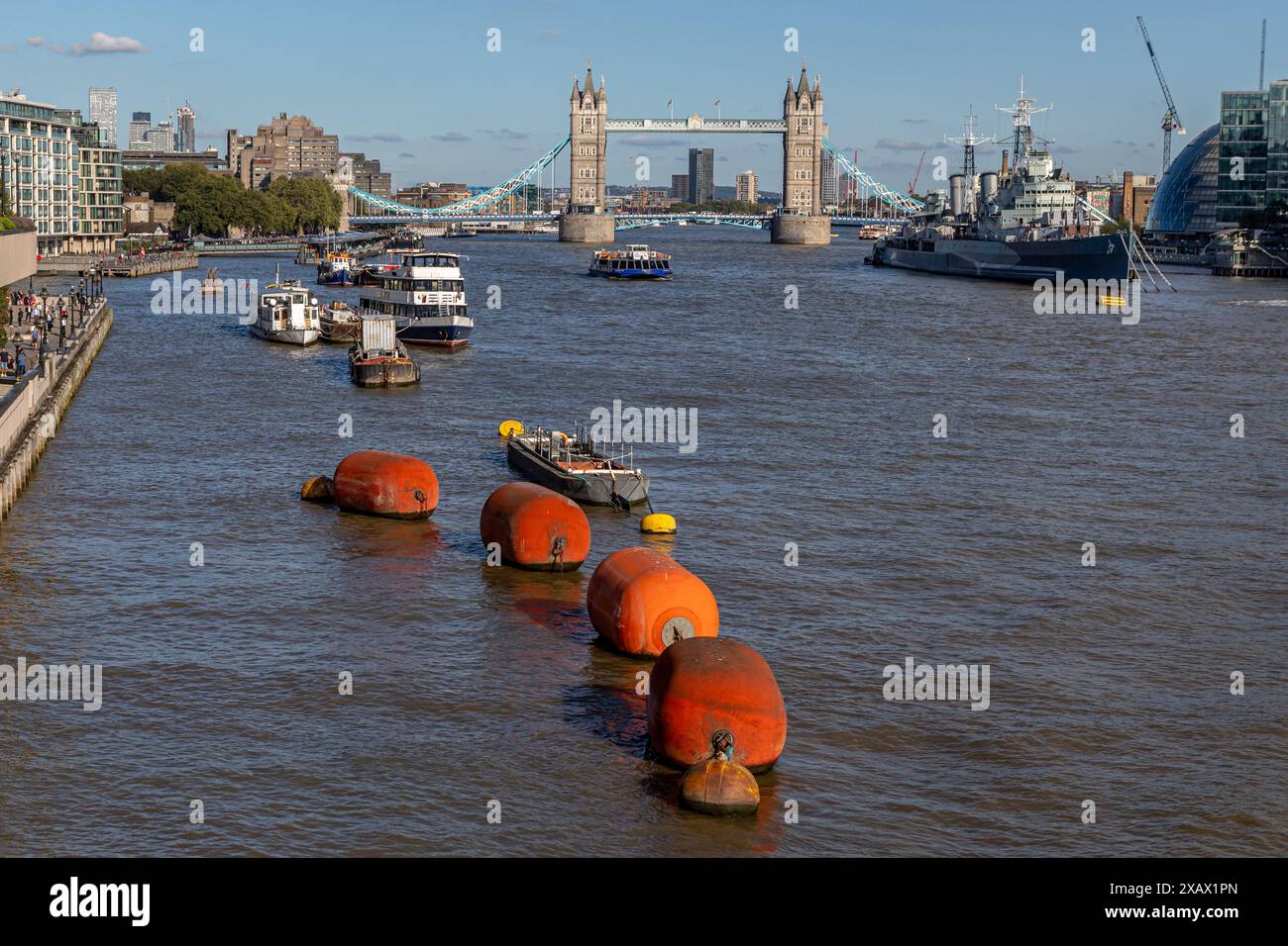 London, England – August 2023. Tower Bridge London's defining landmark ...