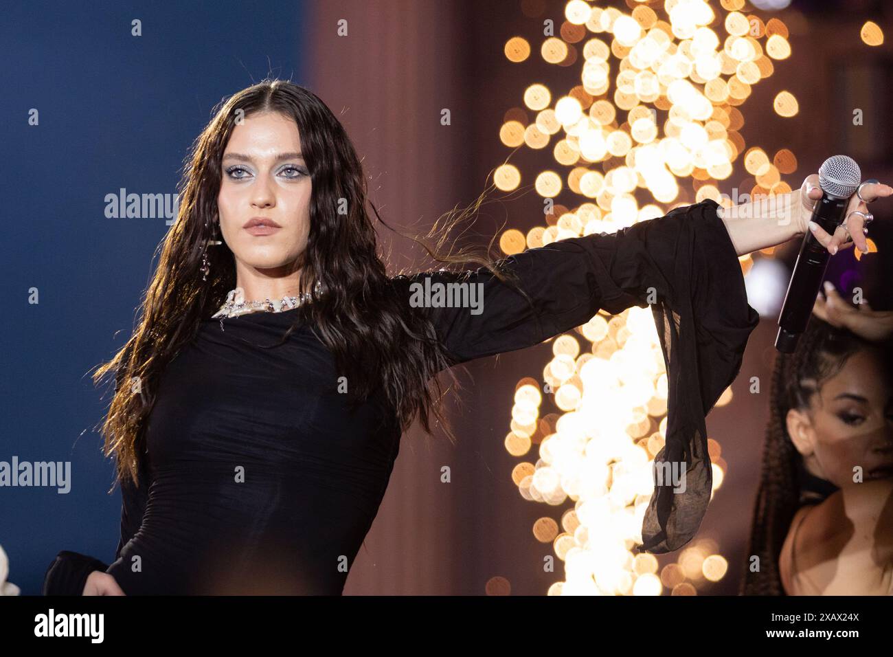 Arco della Pace, Milan, Italy, June 08, 2024, Gaia on stage at Party ...
