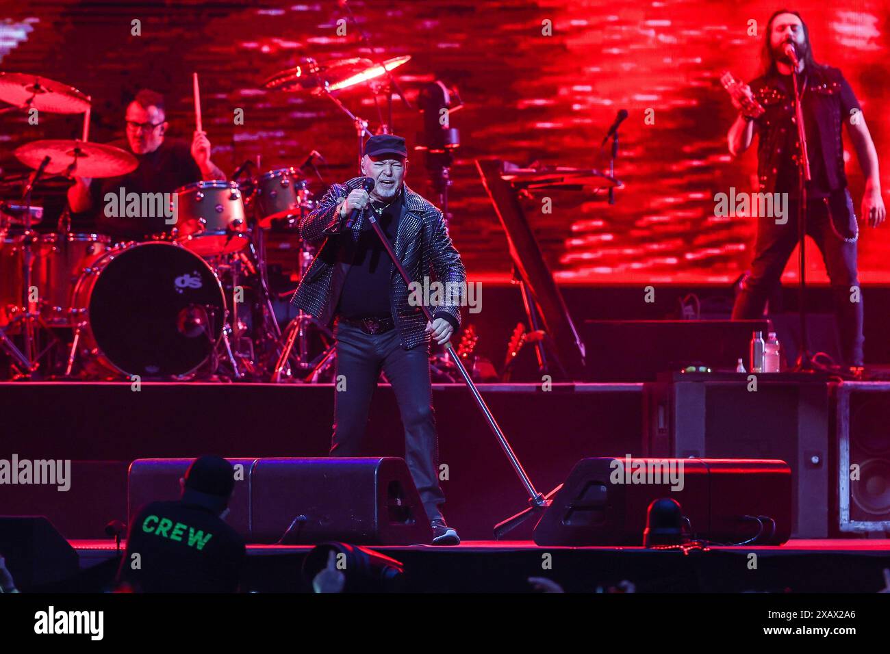 Vasco Rossi performs live on stage during Vasco Live 2024 at San Siro ...