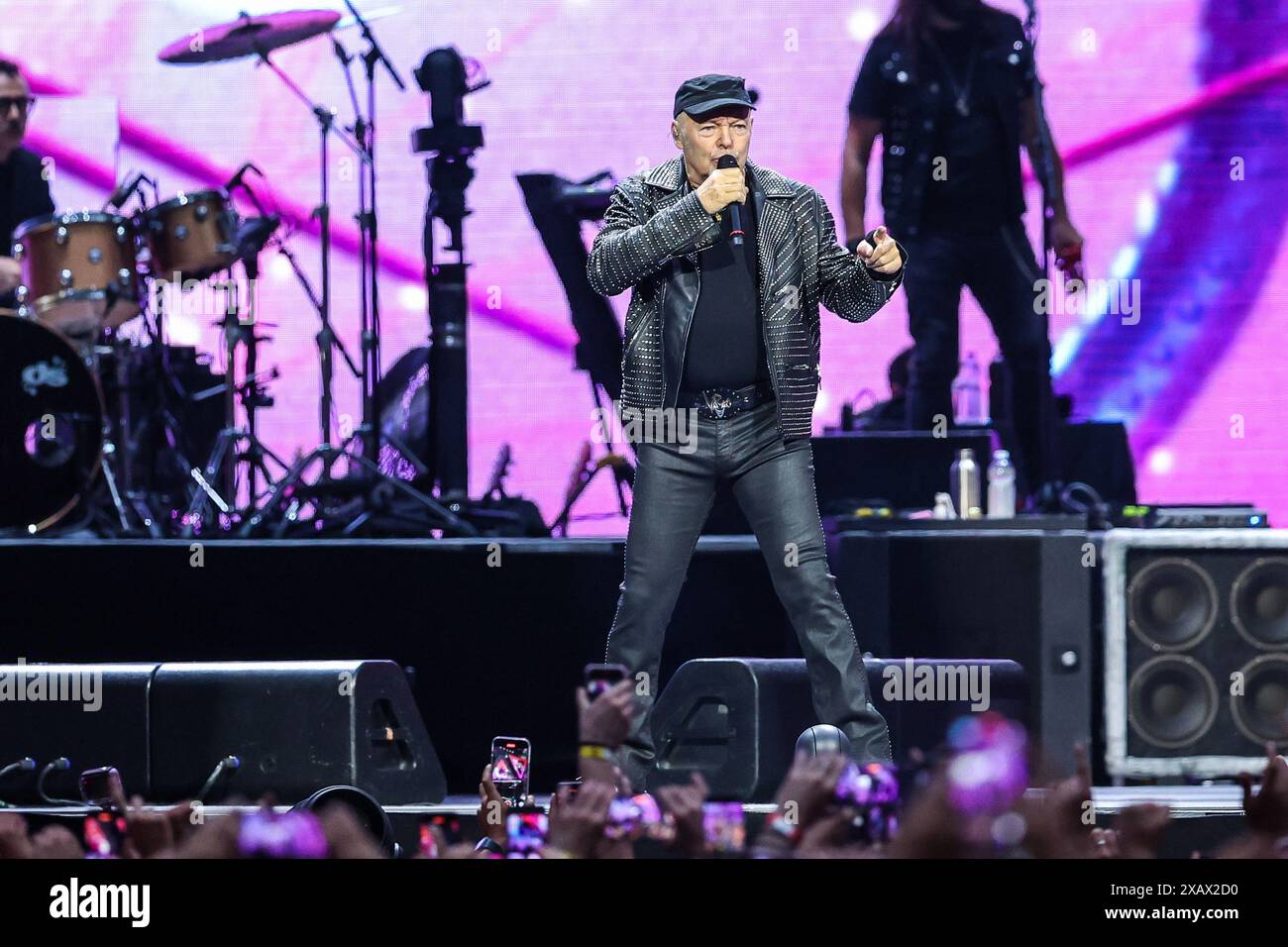 Vasco Rossi performs live on stage during Vasco Live 2024 at San Siro ...