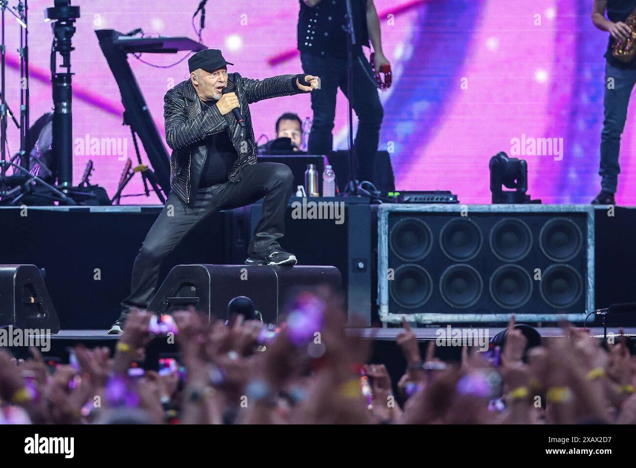 Vasco Rossi performs live on stage during Vasco Live 2024 at San Siro ...