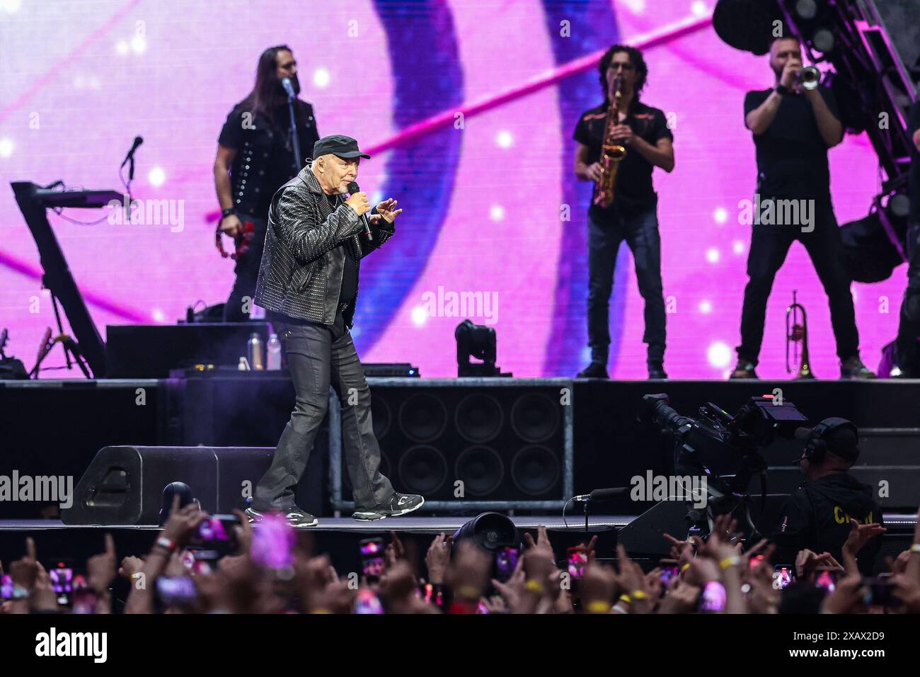 Vasco Rossi performs live on stage during Vasco Live 2024 at San Siro ...